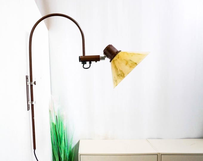 1960s Dijkstra Lamps Retro Vintage Arc Wall Lamp, the Netherlands ...