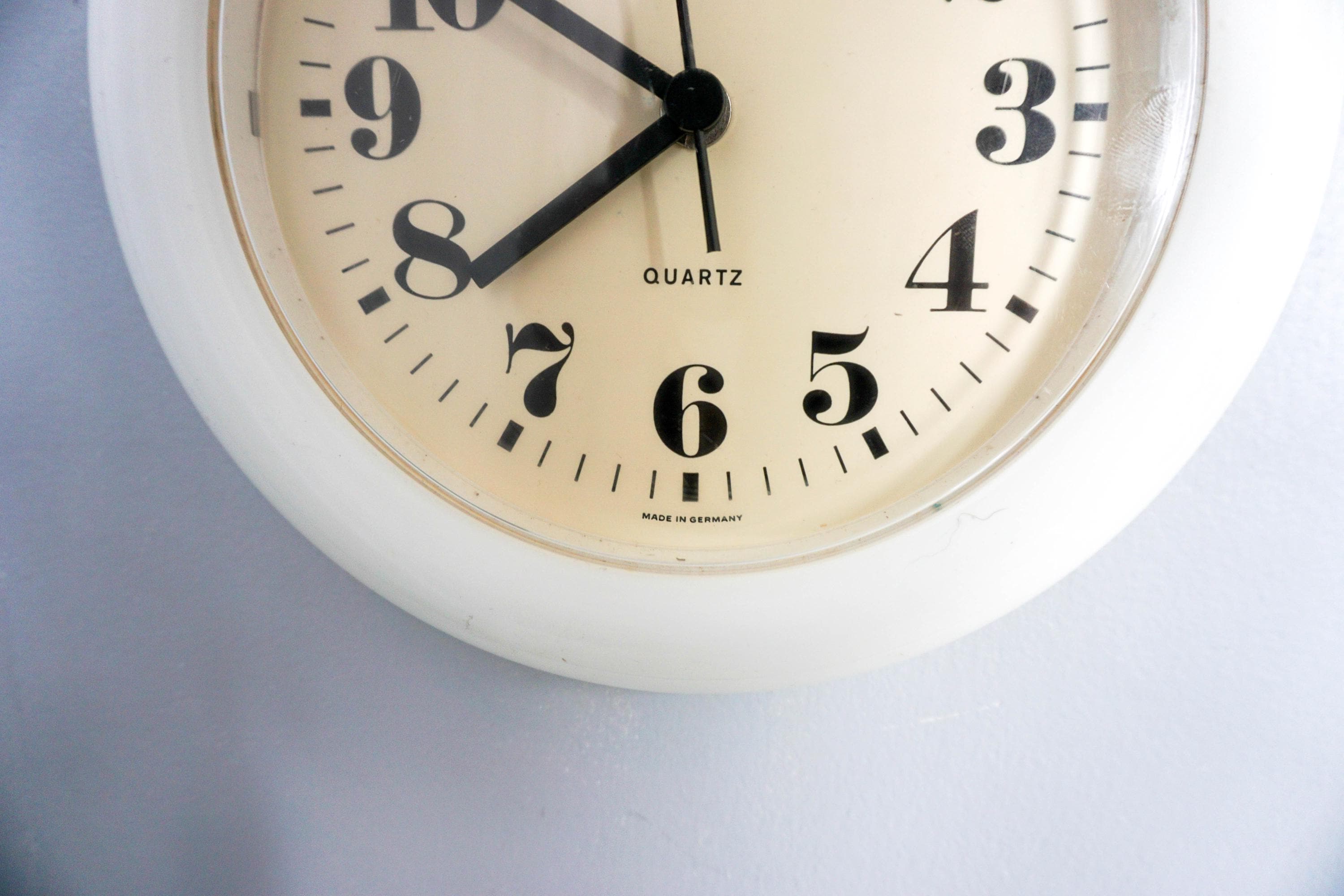 1980s Staiger, Vintage German Clock With a Timer by Quartz in Plastic ...
