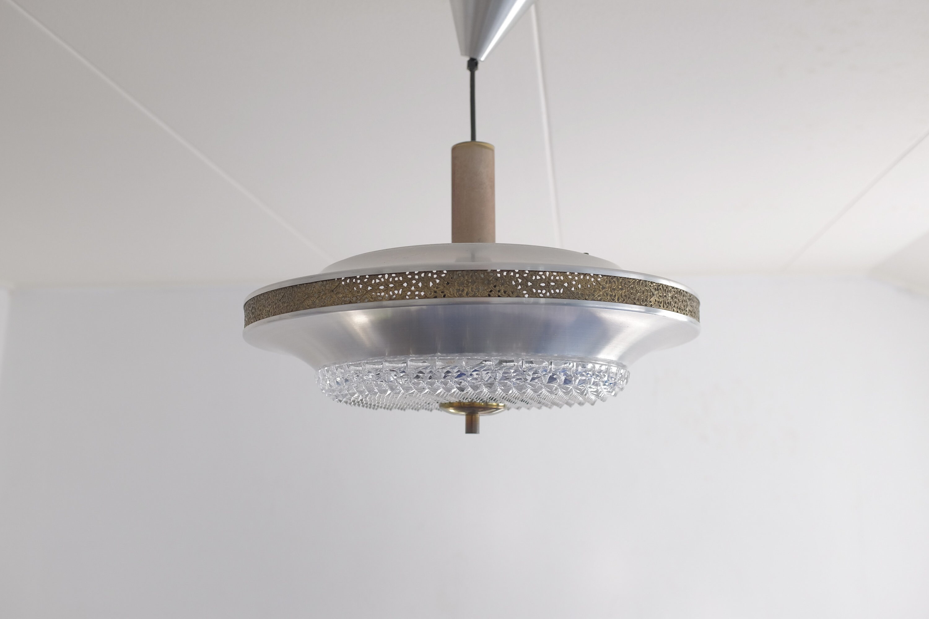 1960s Industrial Design Vintage Pendant Lamp, Space Age ,shape of an U ...