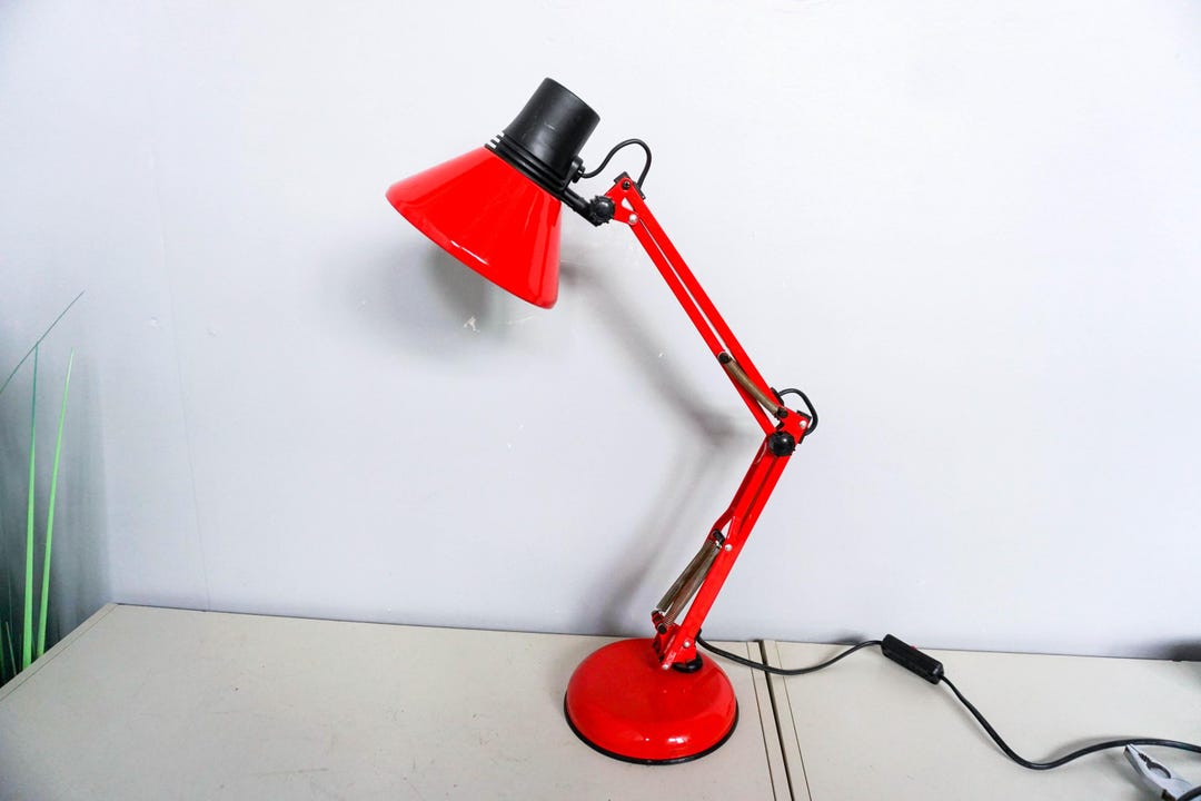 1980s E Lite Holland, Table Lamp, Architect Lamp, Vintage Desk Lamp ...