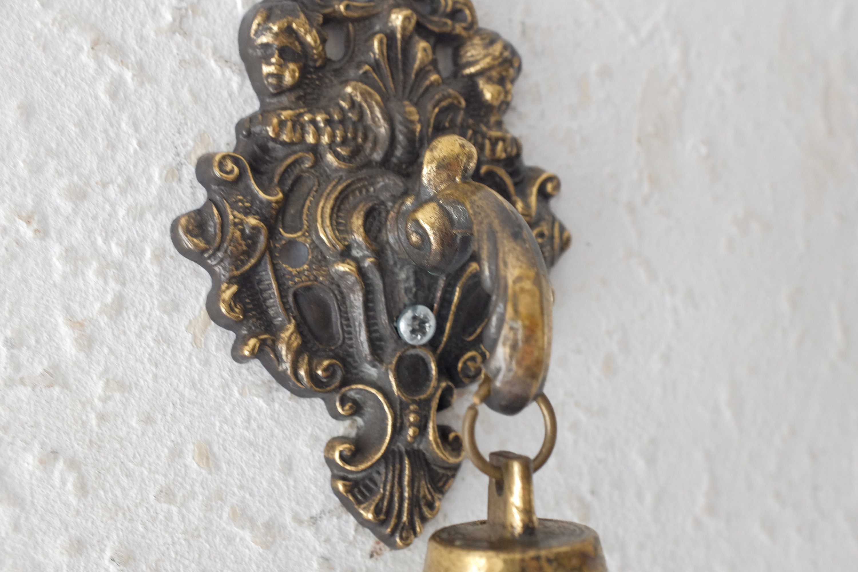 Antique Brass Monastery Bell/door Bell With Angels | Etsy