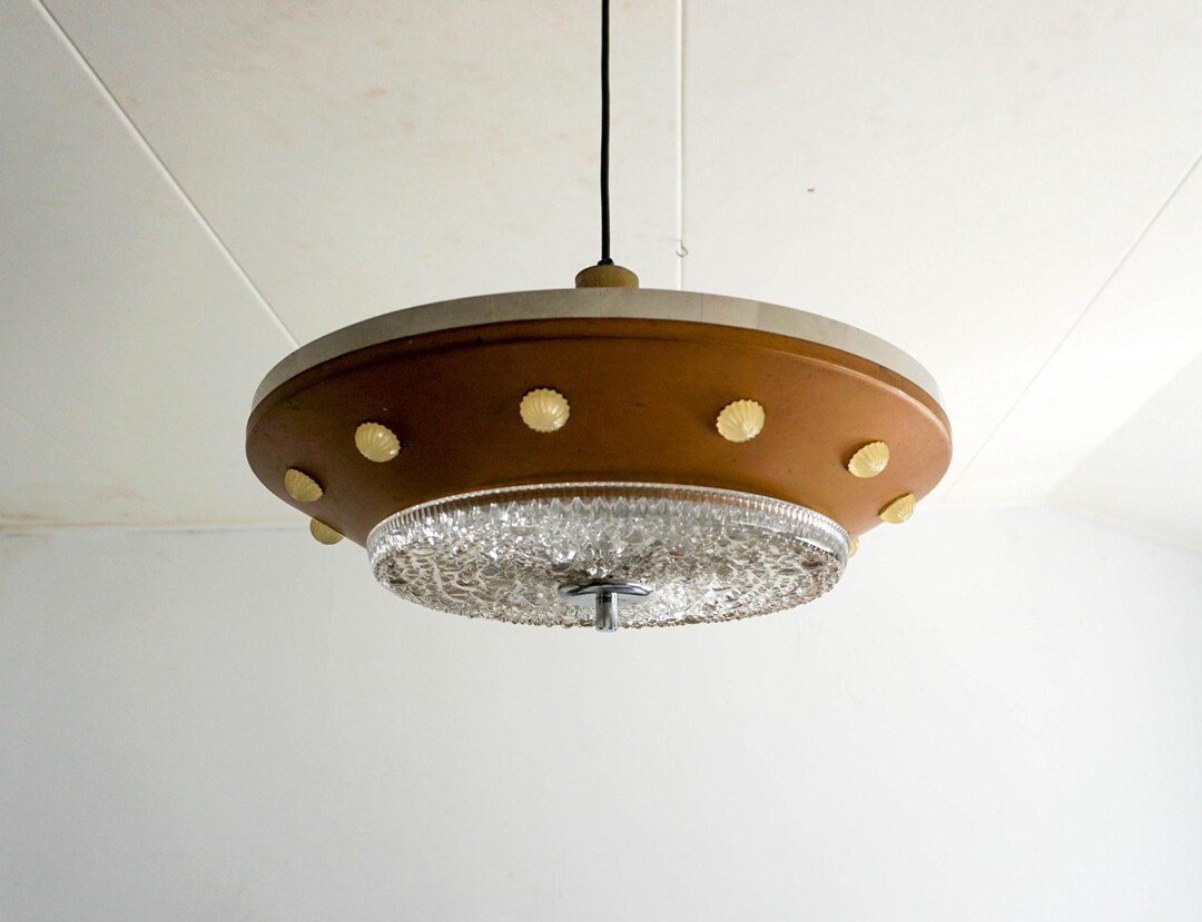 1960s Industrial Design Vintage Pendant Lamp, Space Age ,shape of an U ...