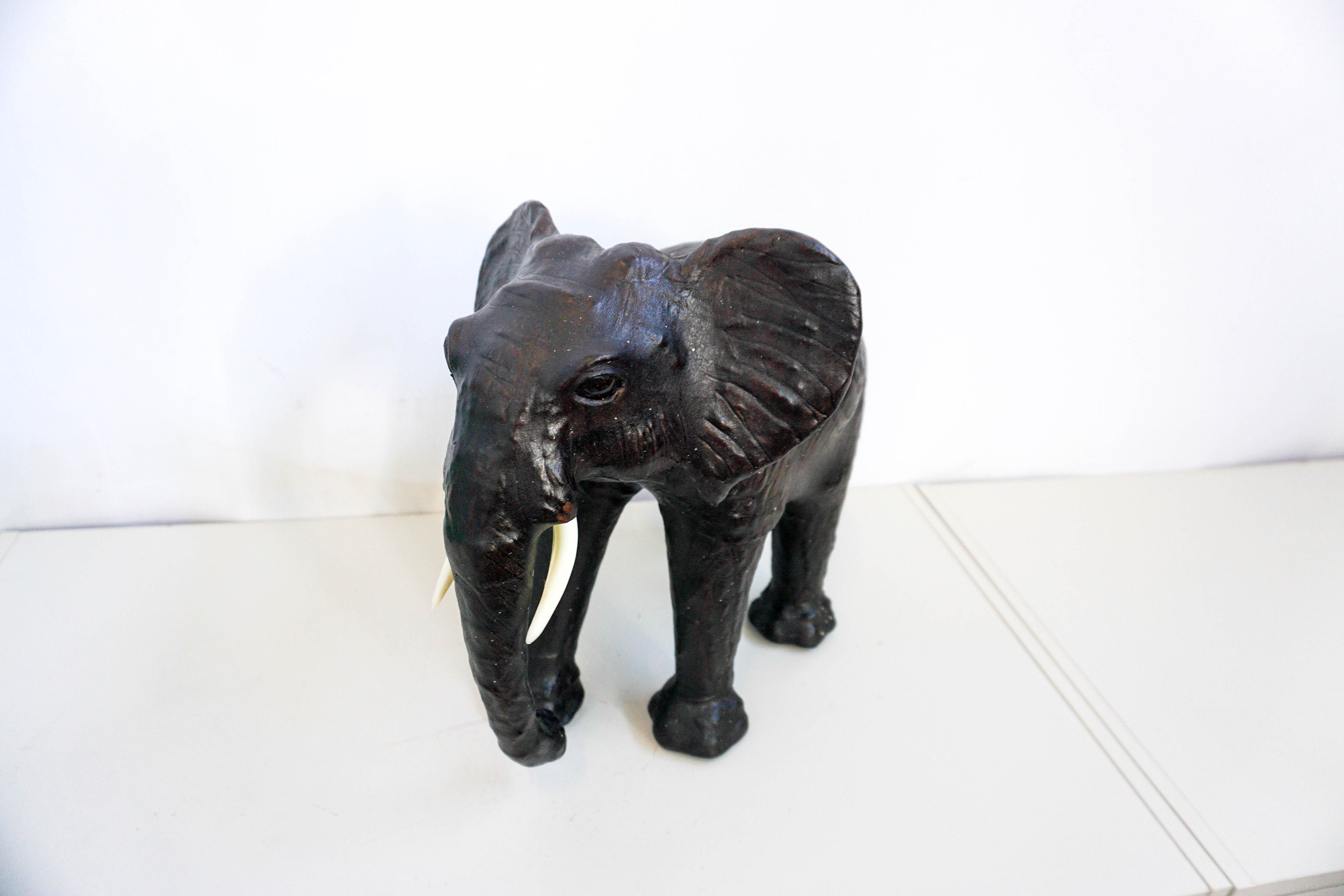 Dutch Elephant Sculpture, 1960s, Papier Maché and Leather - Etsy