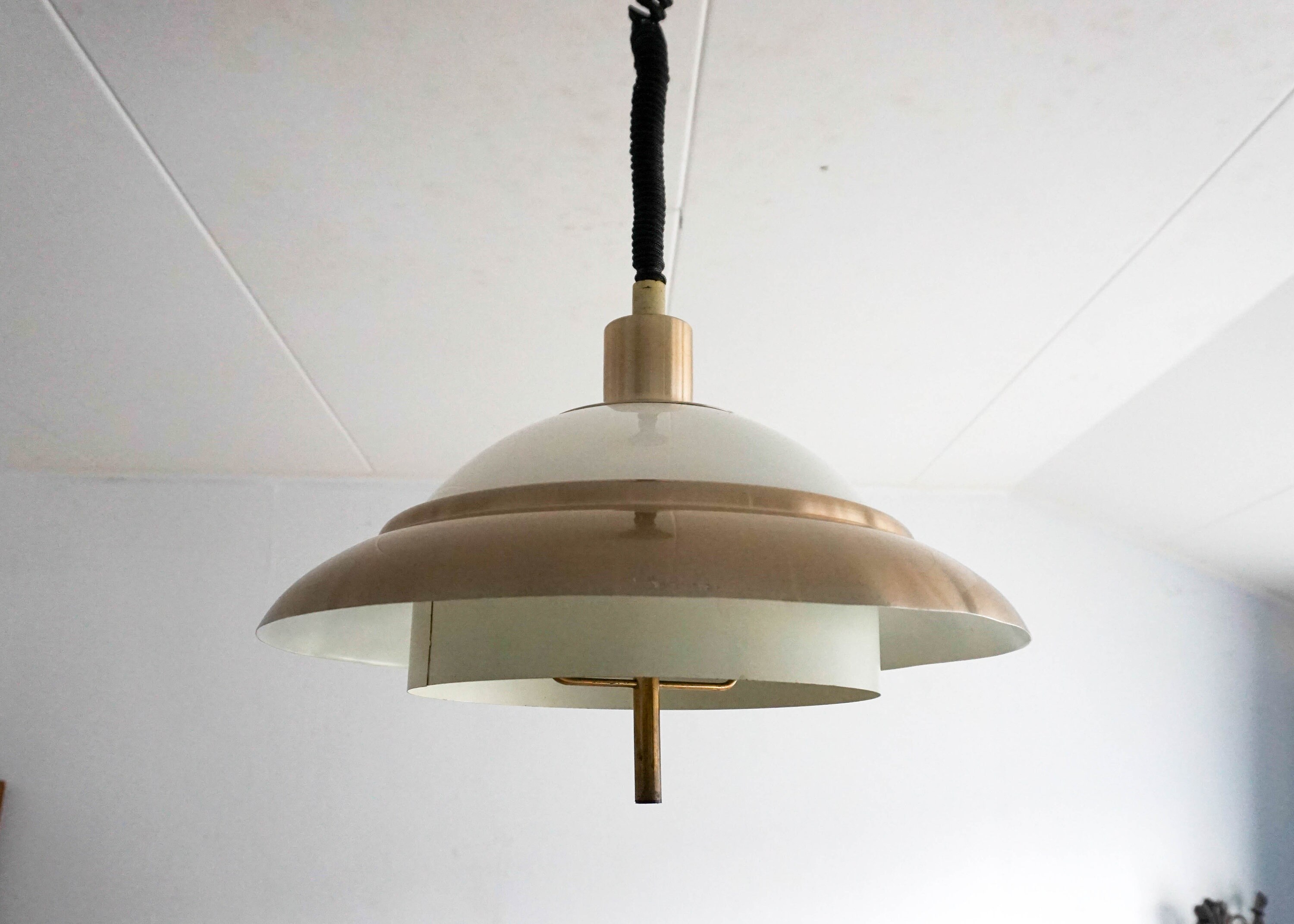 60s Dijkstra Lamps Retro Vintage Pendant Lamp, the Netherlands, Space ...