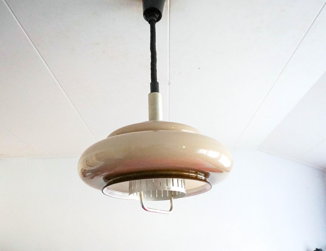 Vintage Dutch Design, Pendant Lamp, Dijkstra Lamps, Mushroom Shade ...