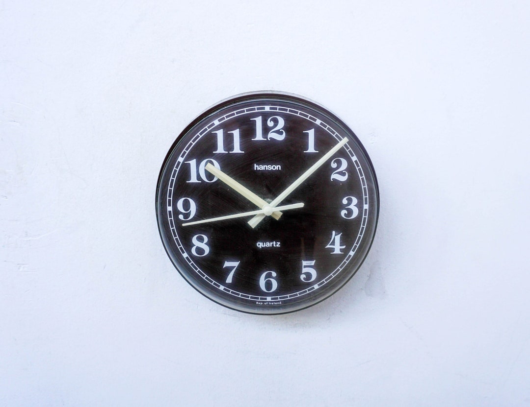 1980s Hanson, Vintage Clock With a Timer by Quartz in Plastic, Made in ...