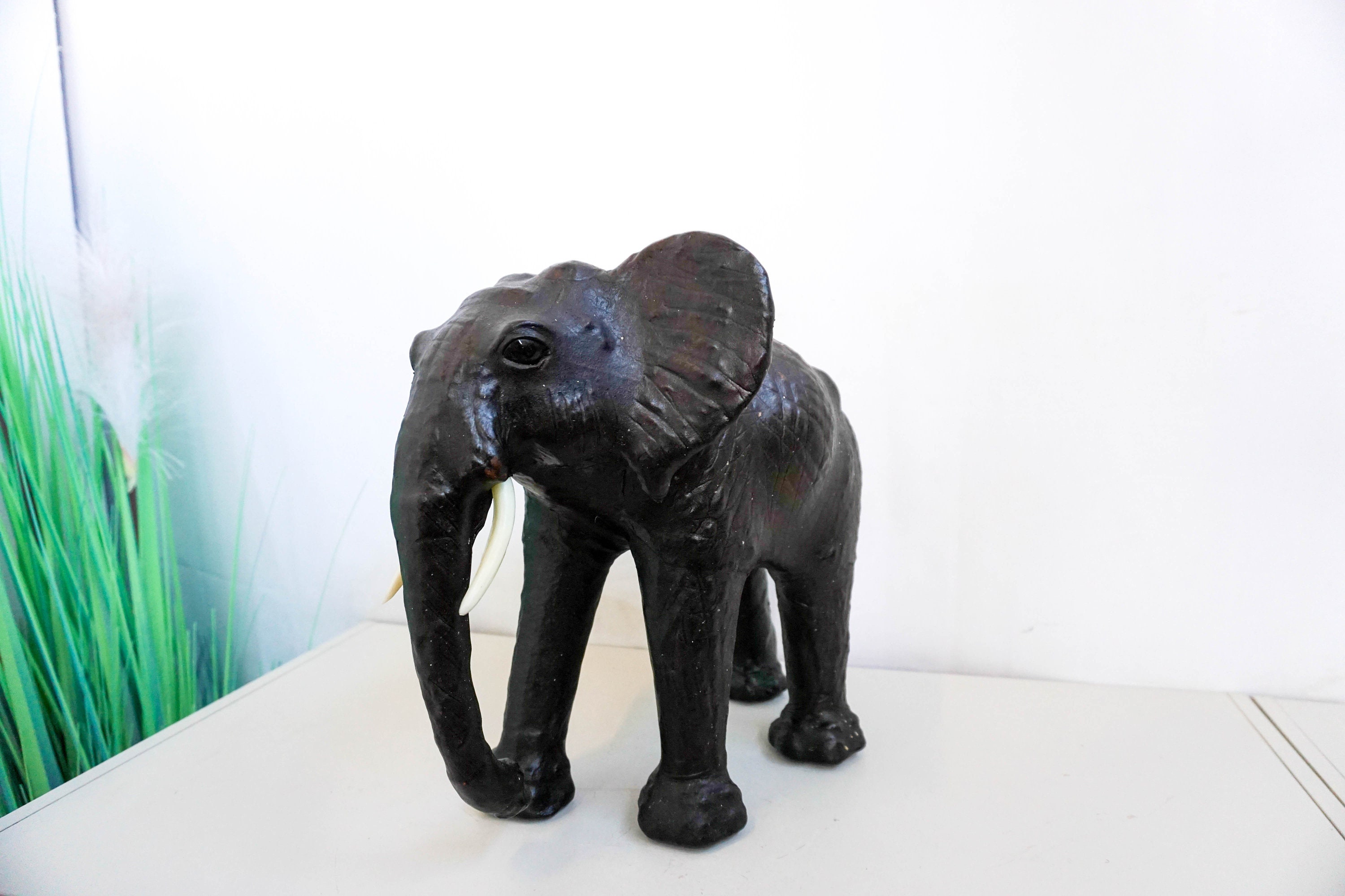 Dutch Elephant Sculpture, 1960s, Papier Maché and Leather - Etsy