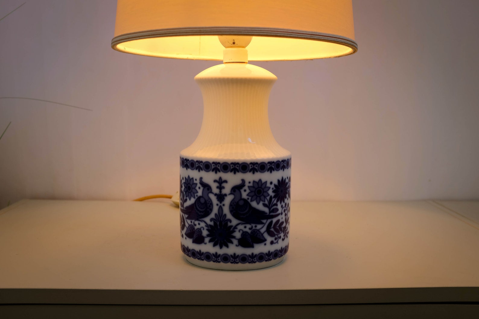 1960s Kaiser Echt Kobalt Vintage German Ceramic Table Lamp - Etsy