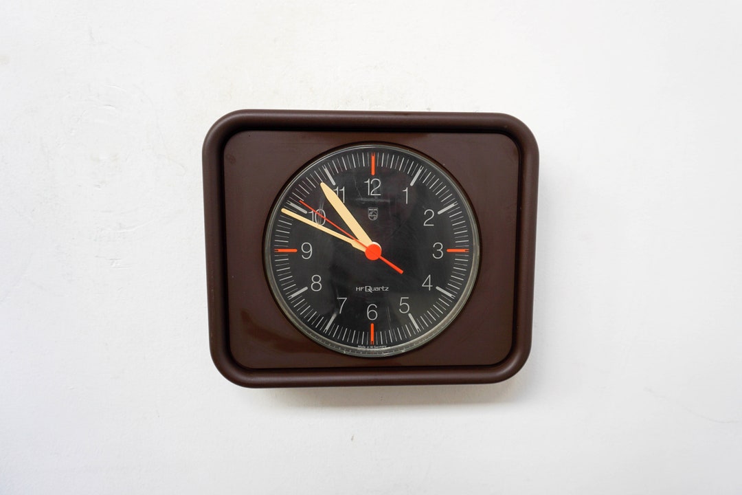 1980s Philips, Vintage German Clock With a Timer by Quartz in Plastic ...