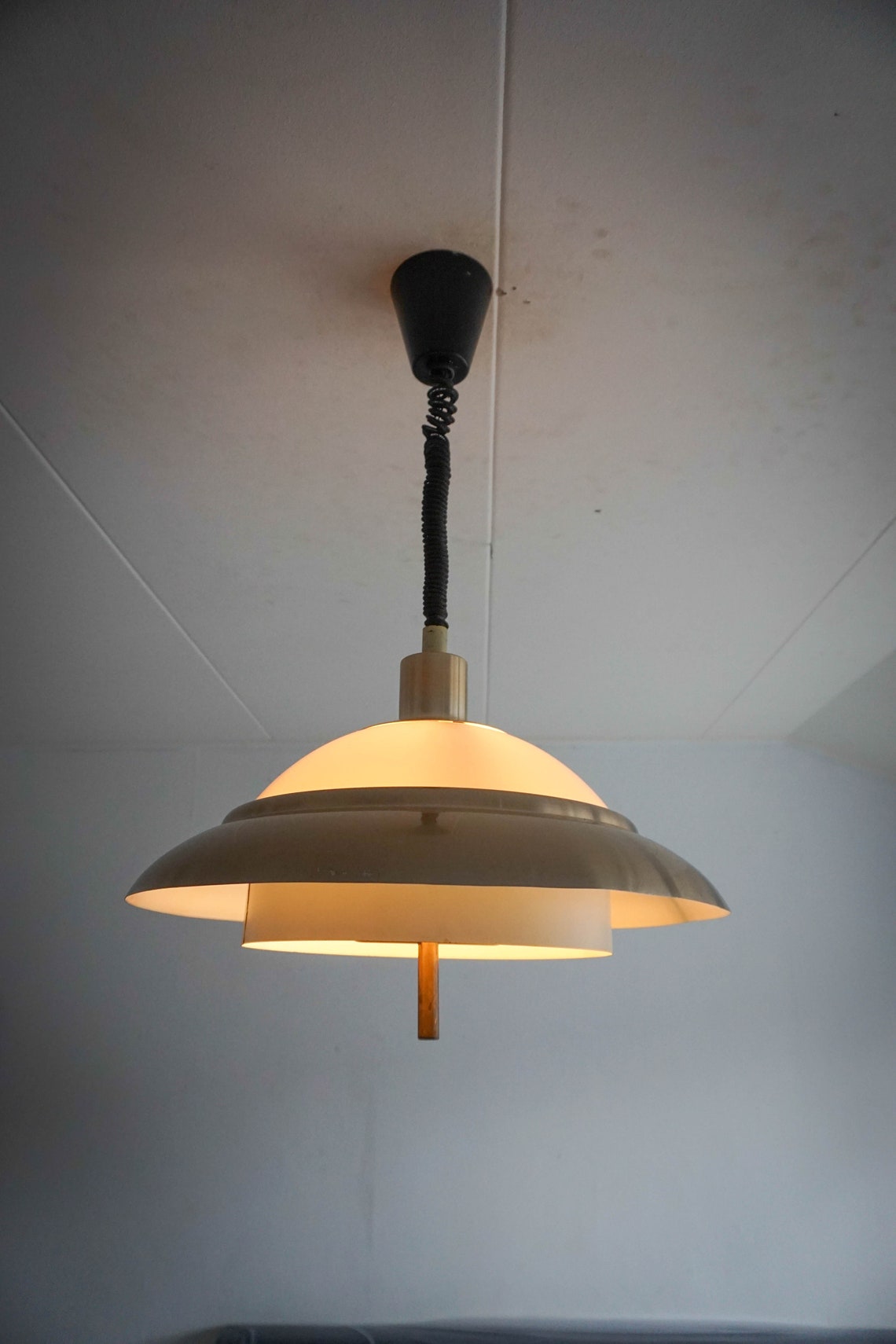 60s Dijkstra Lamps Retro Vintage Pendant Lamp, the Netherlands, Space ...