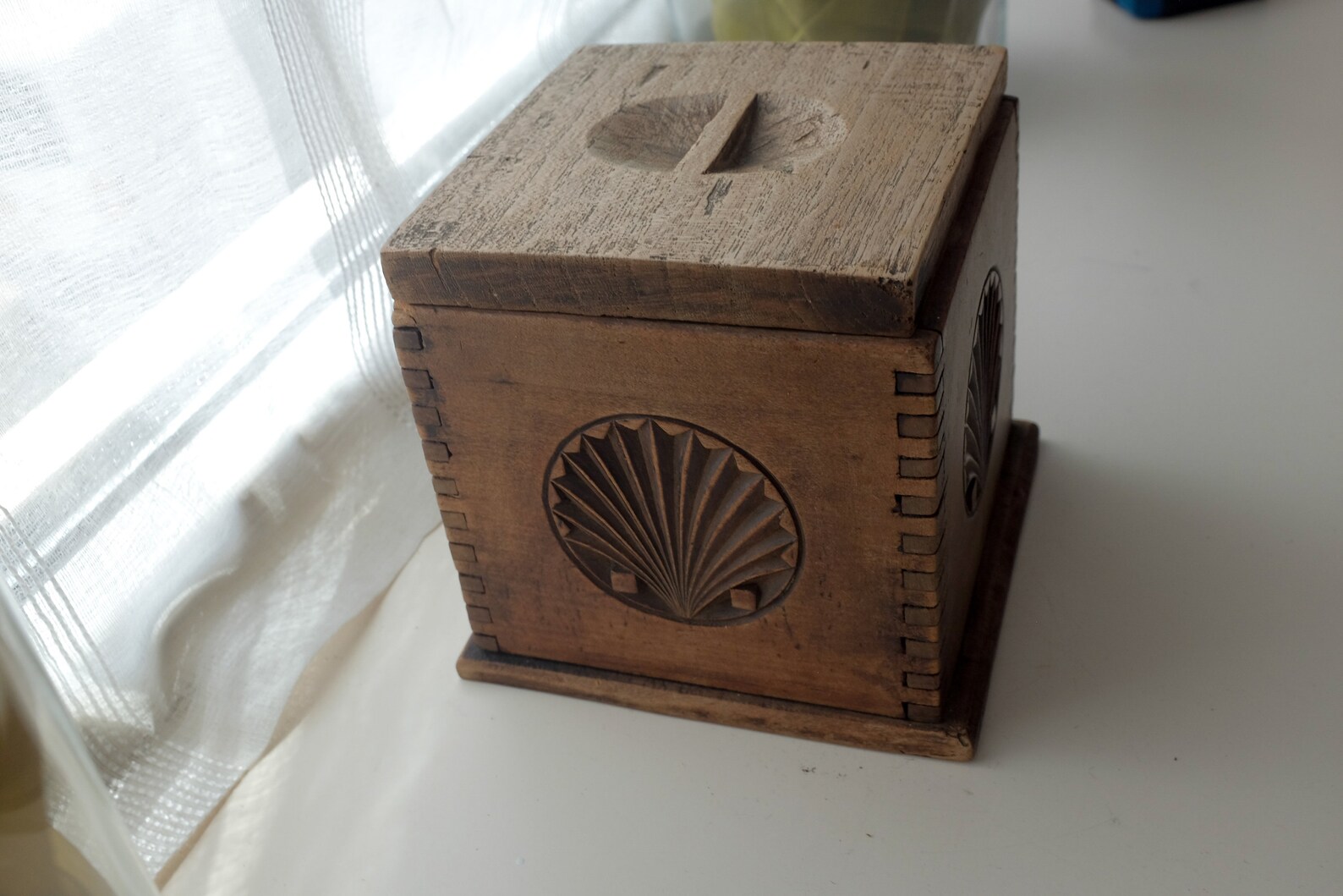 Antique Wooden Box Sewing Box 1930s Arts & Crafts Hand | Etsy