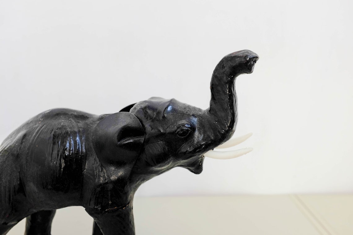 Dutch Elephant Sculpture, 1960s, Paper Mache and Leather - Etsy