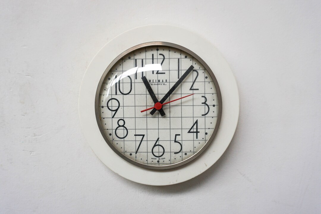 1970s Weimar, Vintage German Clock With a Timer in Plastic, Made in ...