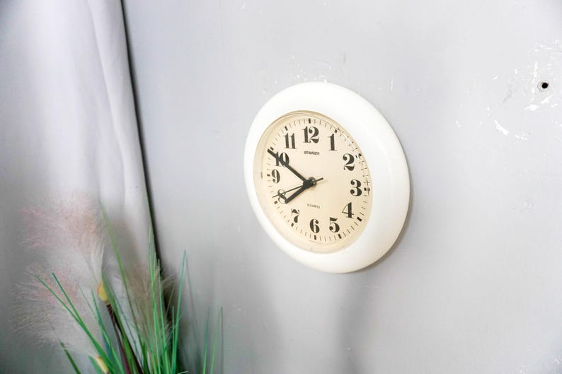 1980s Staiger, Vintage German Clock With a Timer by Quartz in Plastic ...