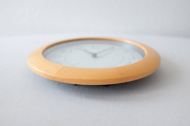 1980s Vintage German Clock With a Timer by Quartz in Wood and - Etsy