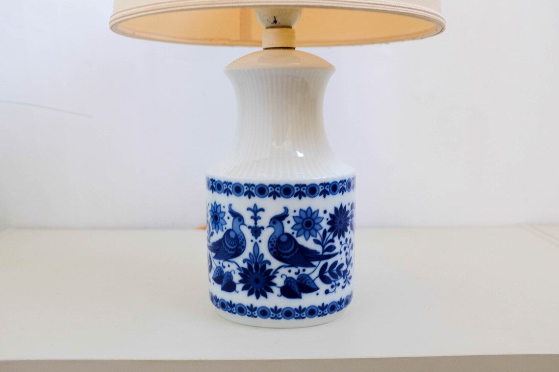 1960s Kaiser Echt Kobalt Vintage German Ceramic Table Lamp - Etsy
