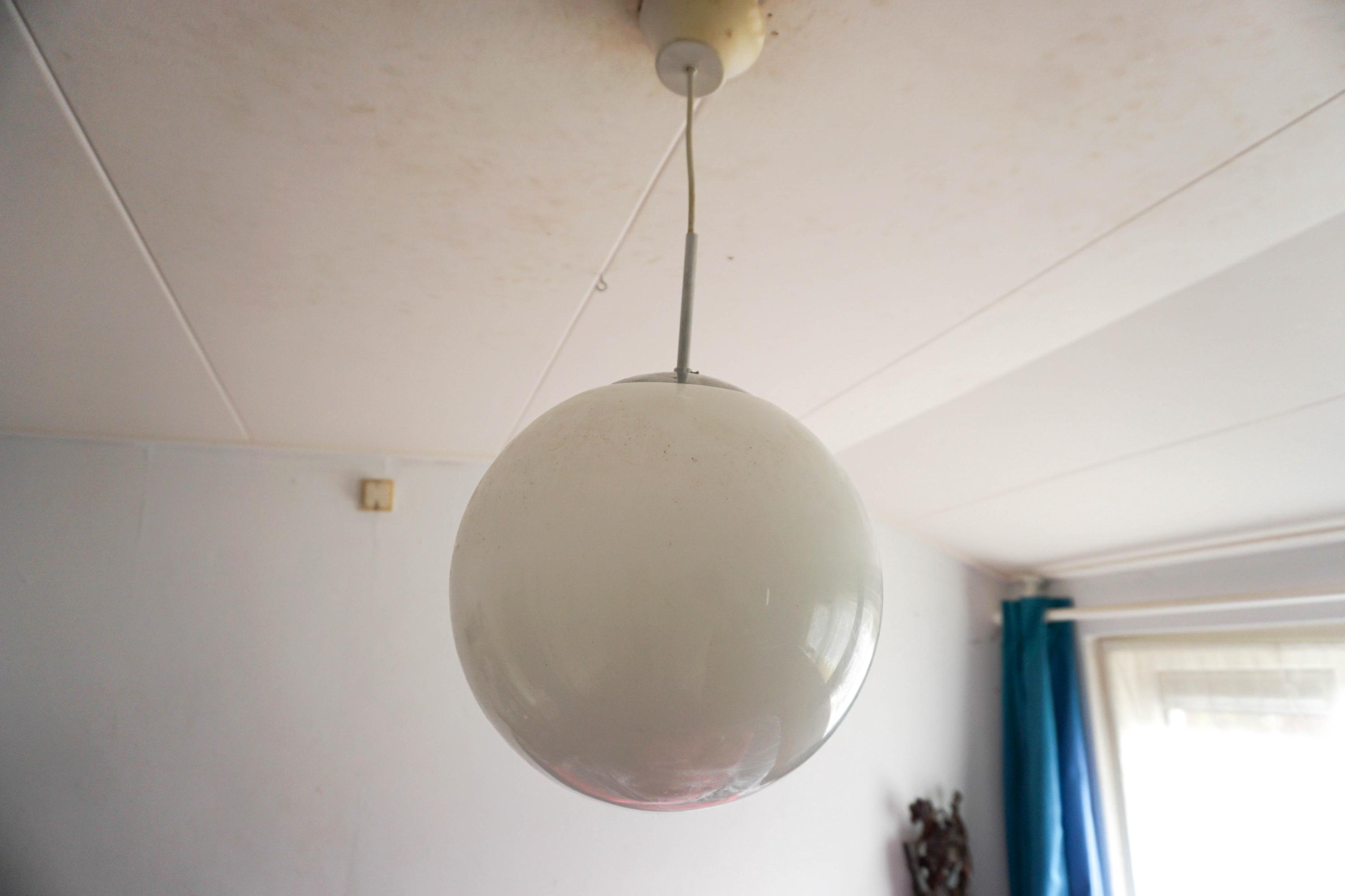 Large Iconic Mid Century Modern Ceiling Lamp, 90s, School Pendant ...