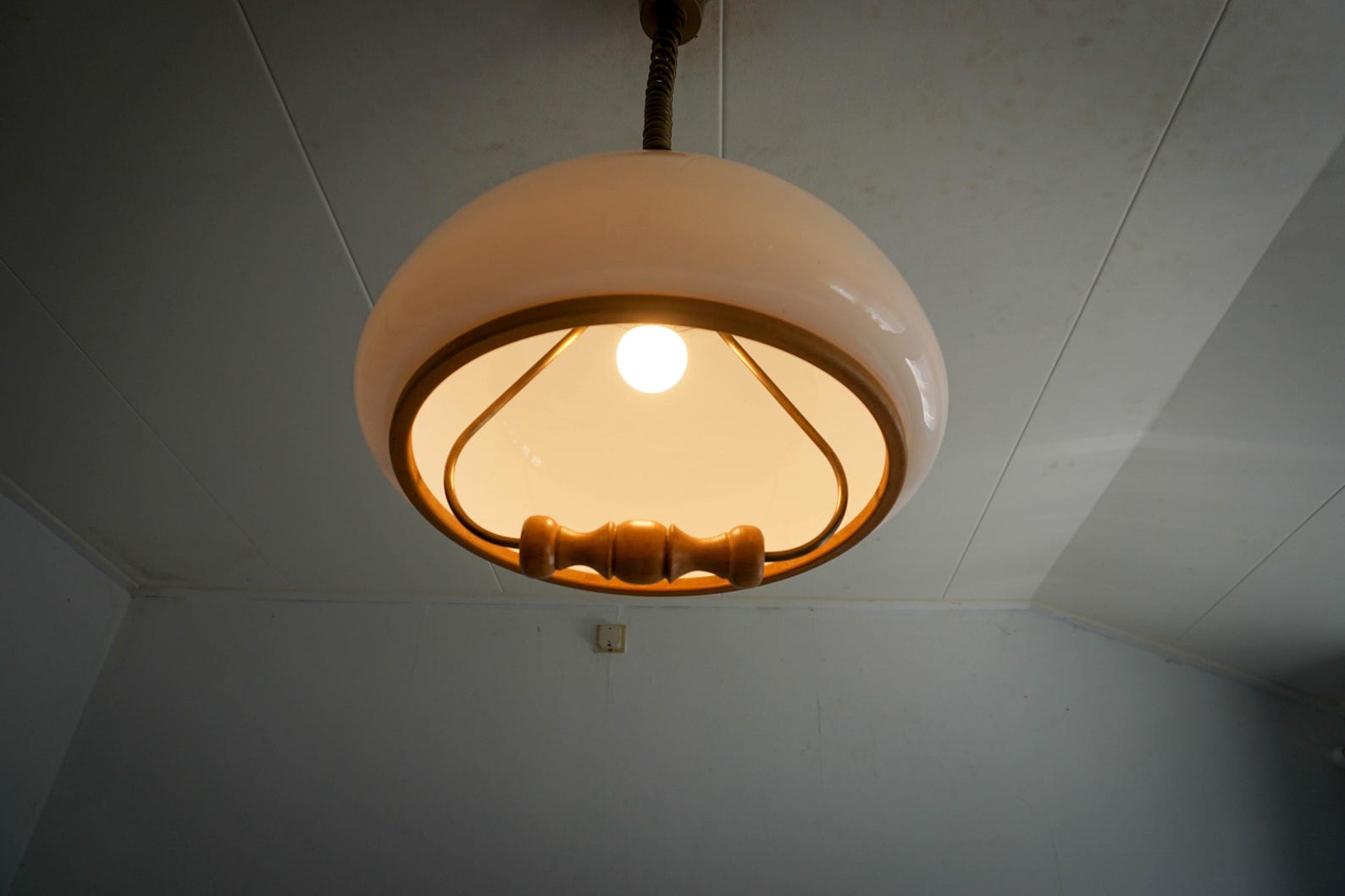 Vintage Dutch Design, Pendant Lamp, Steinhauer, Mushroom Shade, Space ...