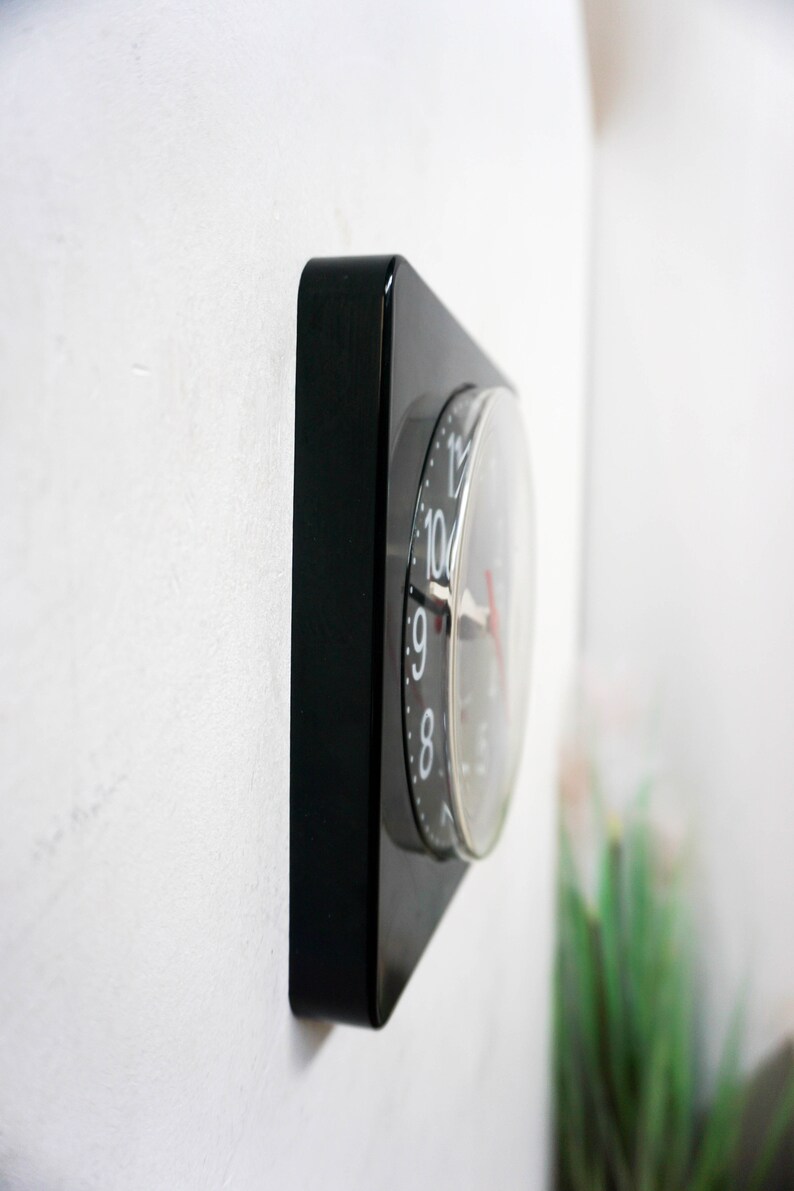 1980s Hema, Vintage German Clock With a Timer by Quartz in Plastic ...