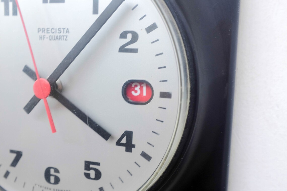1980s Precista, Vintage German Clock With a Timer by Quartz in Plastic ...