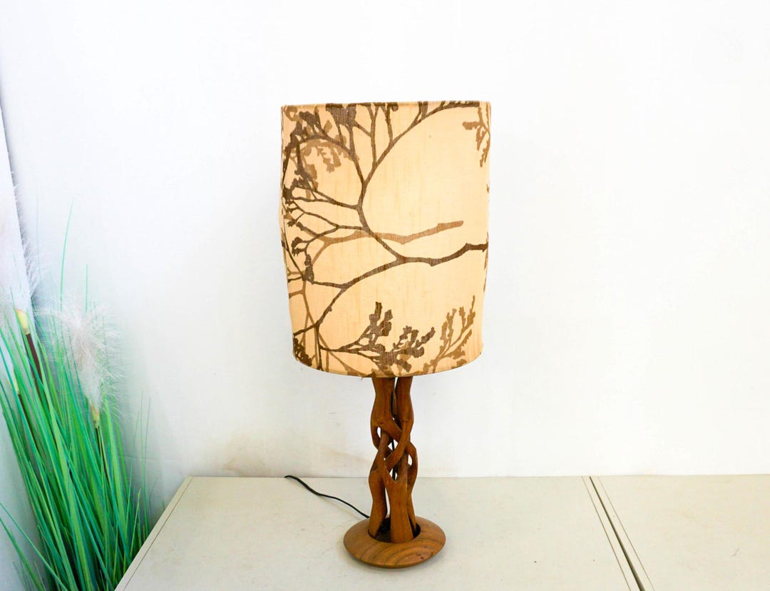 1960s Denmark,teak Wood Table Lamp, Very Rare Vintage Table Lamp 60s ...