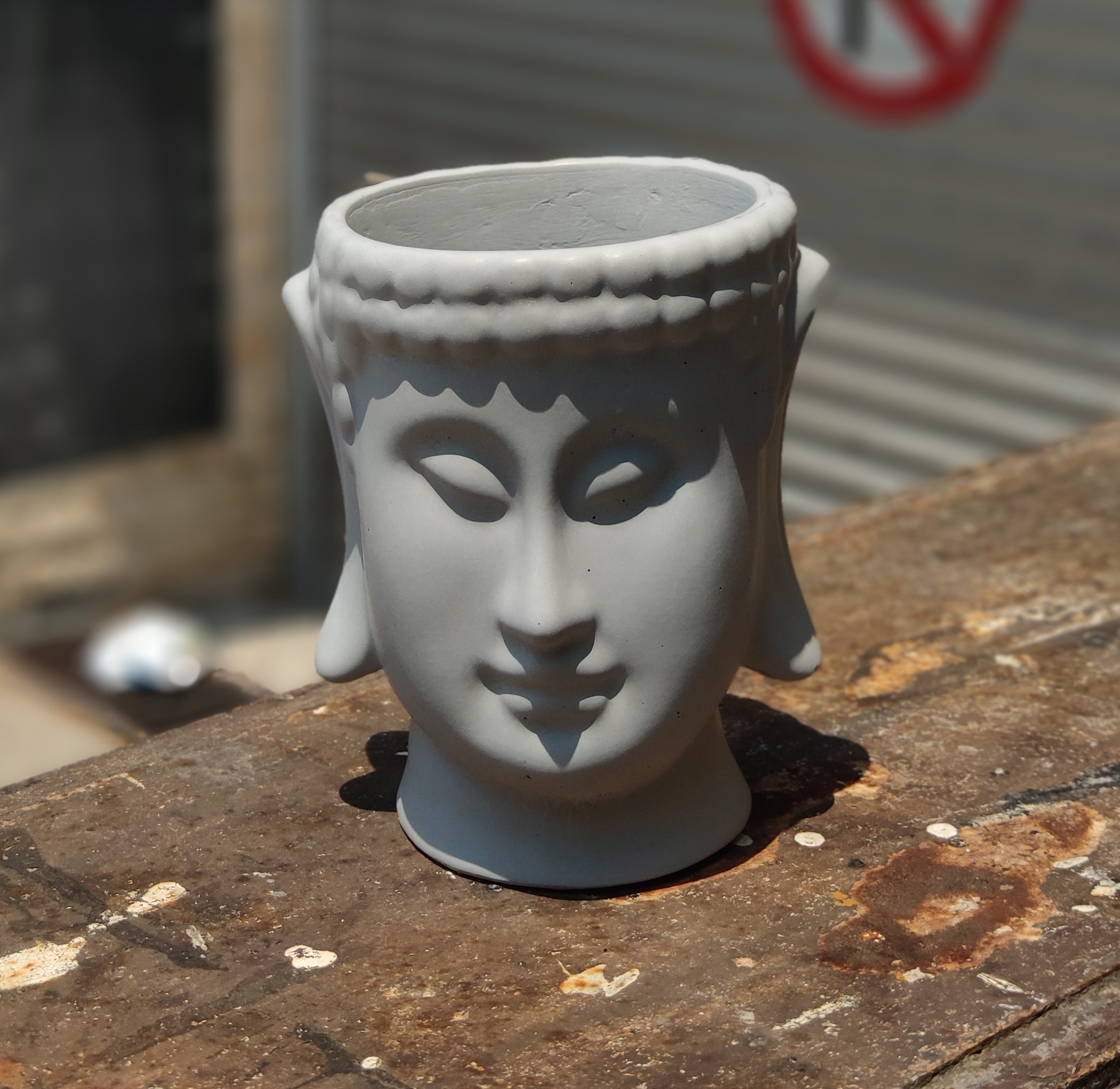 Buddha Head Desk Planter Concrete Buddha Buddha Pot - Etsy
