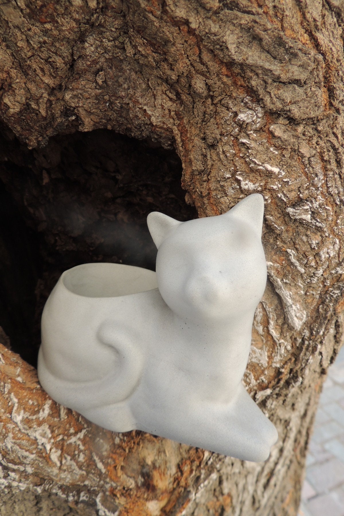Concrete Cat Cat Statue Concrete Plant Pot - Etsy