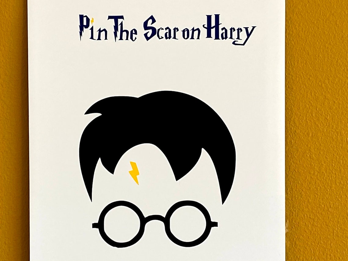 Harry Potter Party Game Pin the Scar on Harry | Etsy