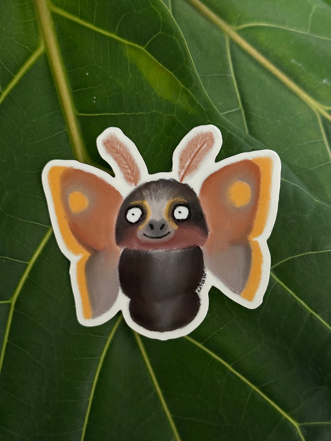 Sloth Moth Sticker - Etsy