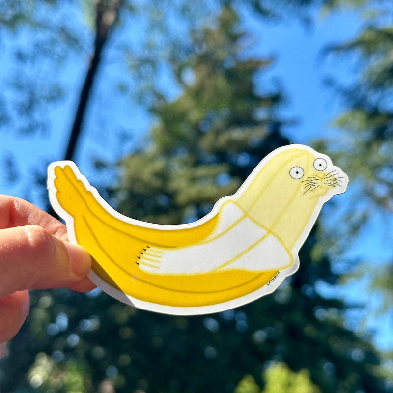 Banana Sticker - Etsy