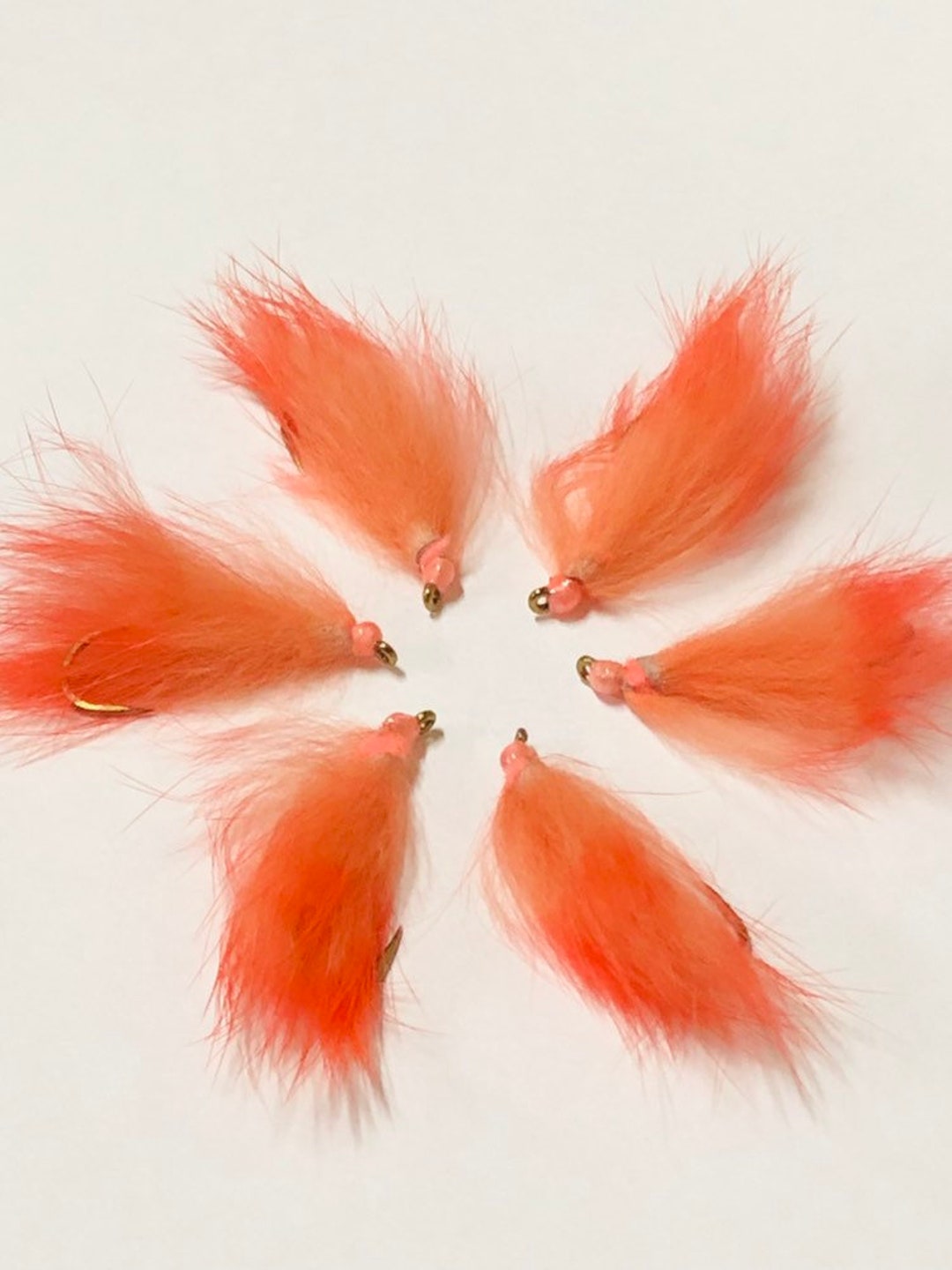 Pinky Shrimp Flesh Flies: Trout/steelhead Streamer Flies, Size 4 (qty ...