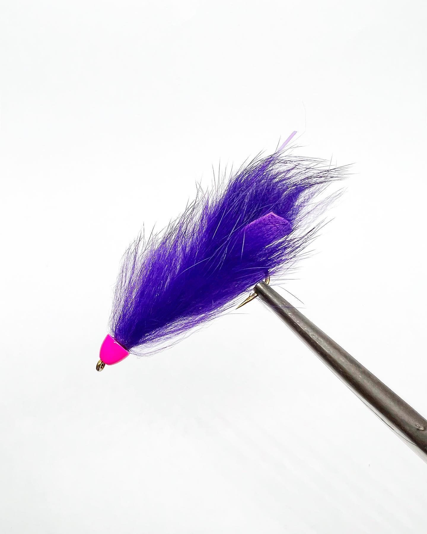 Cone Head Bunny Leeches Purple & Pink Size 4 Qty.6 Steelhead Flies Trout Flies Salmon Flies ...