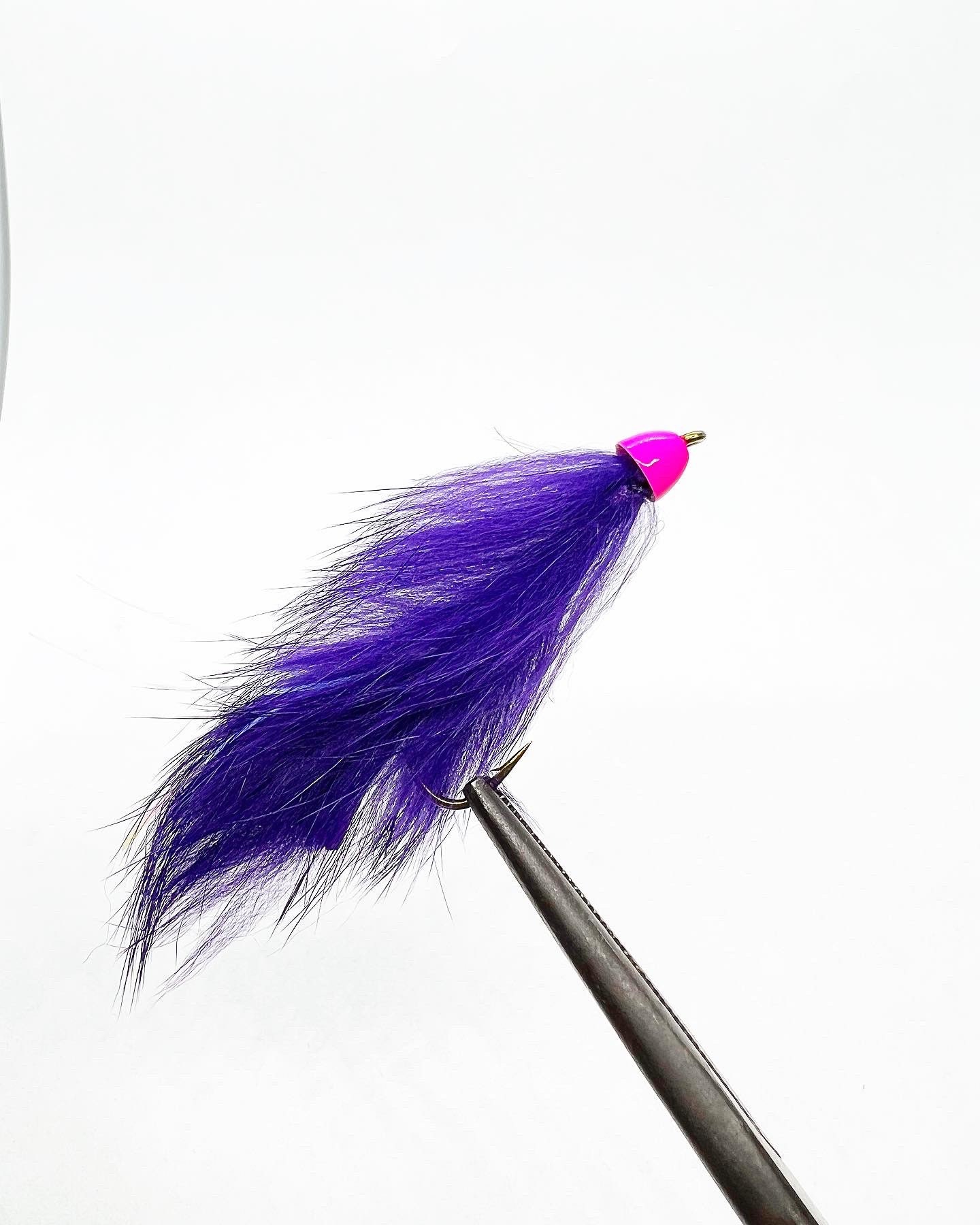 Cone Head Bunny Leeches Purple & Pink Size 4 Qty.6 Steelhead Flies Trout Flies Salmon Flies ...
