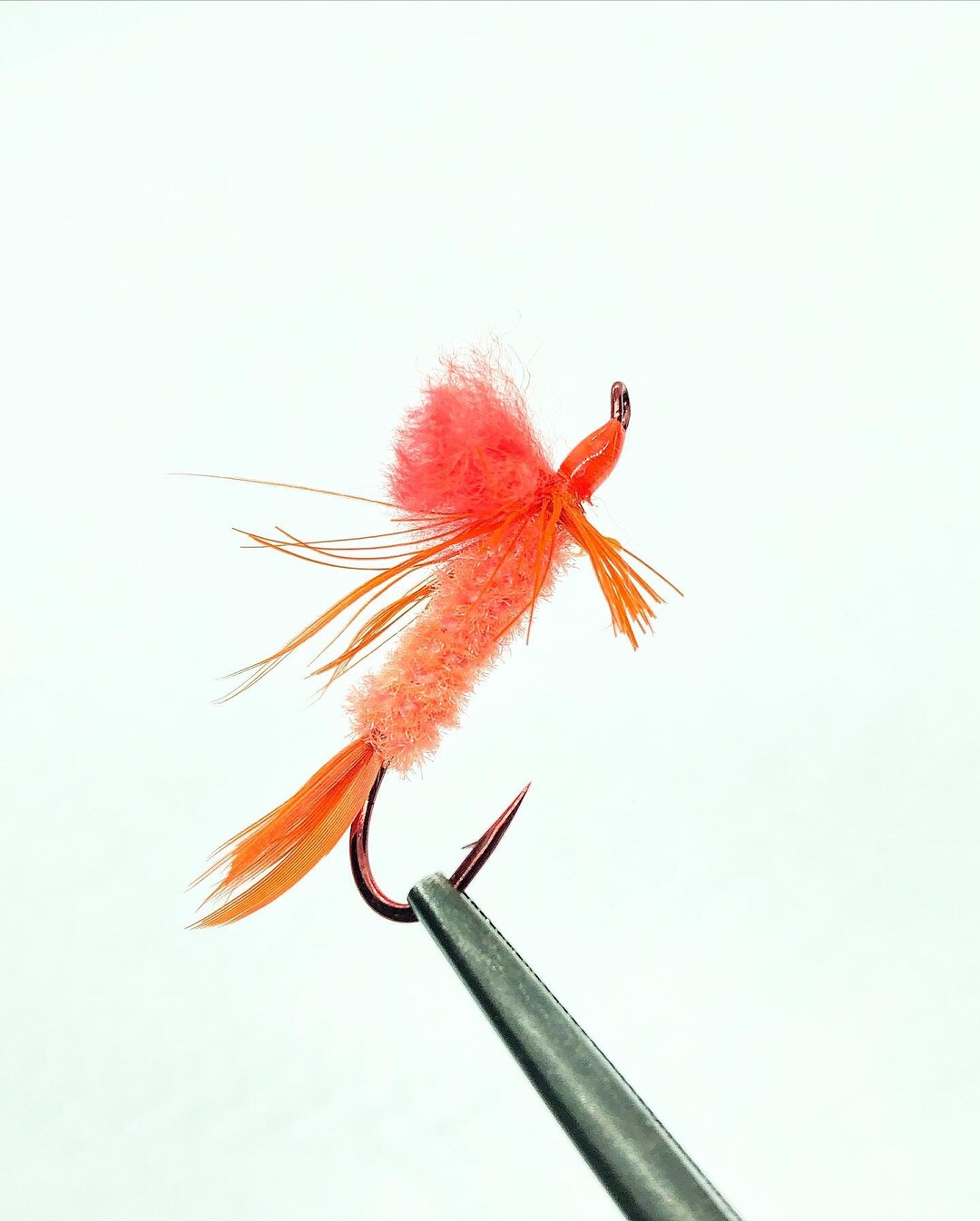 Polar Shrimp UV 1 Fluorescent Orange Size 2 Salmon Flies Steelhead ...