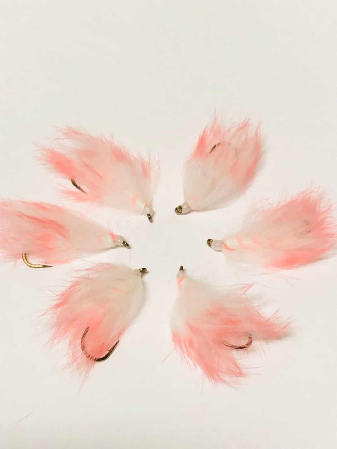 Cotton Candy Flesh Flies: Trout/steelhead Streamer Flies, Size 4 (qty ...