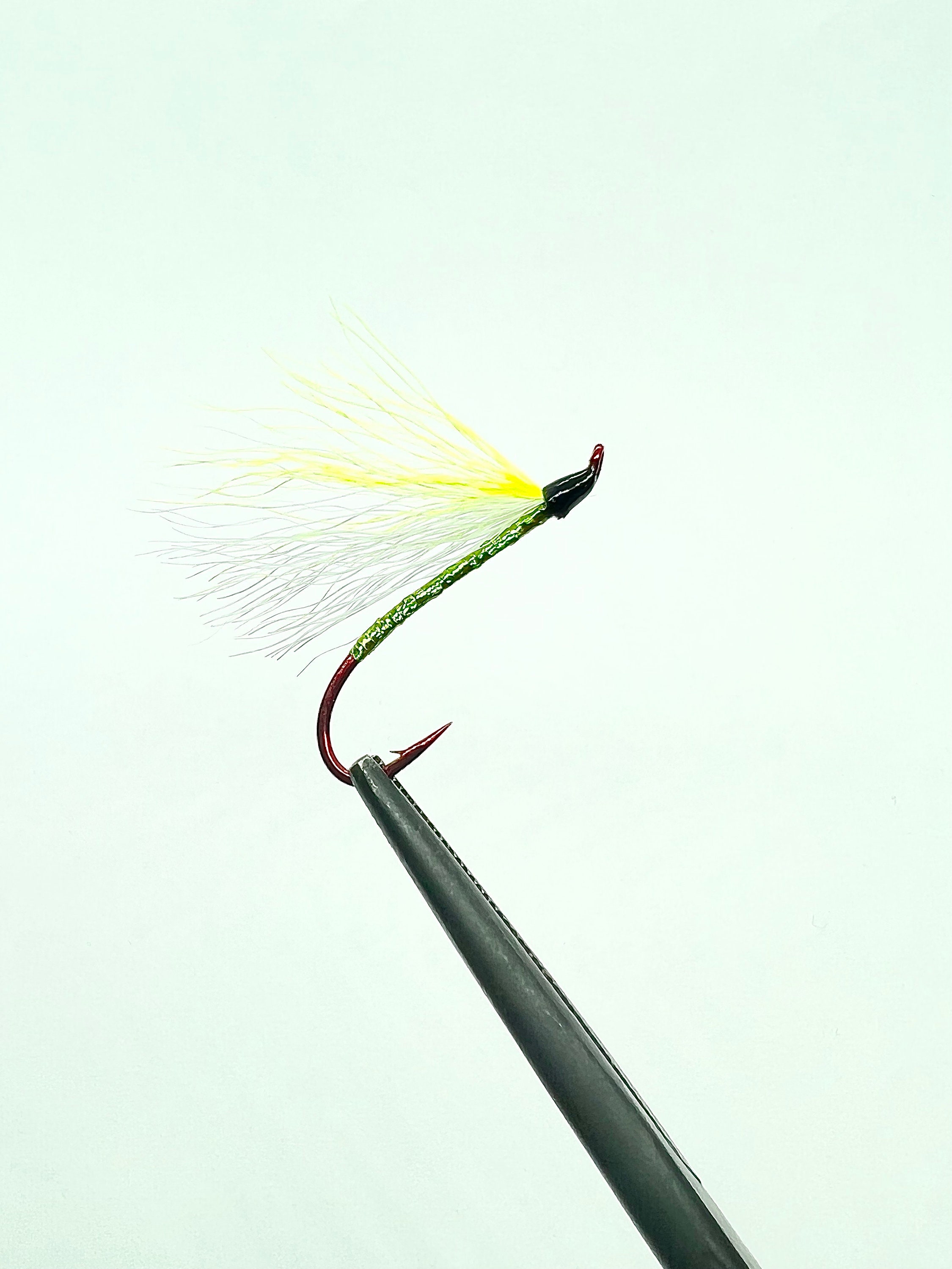 Mickey finn fly chartreuse & white tamaño 4 Moscas salmón - Etsy España