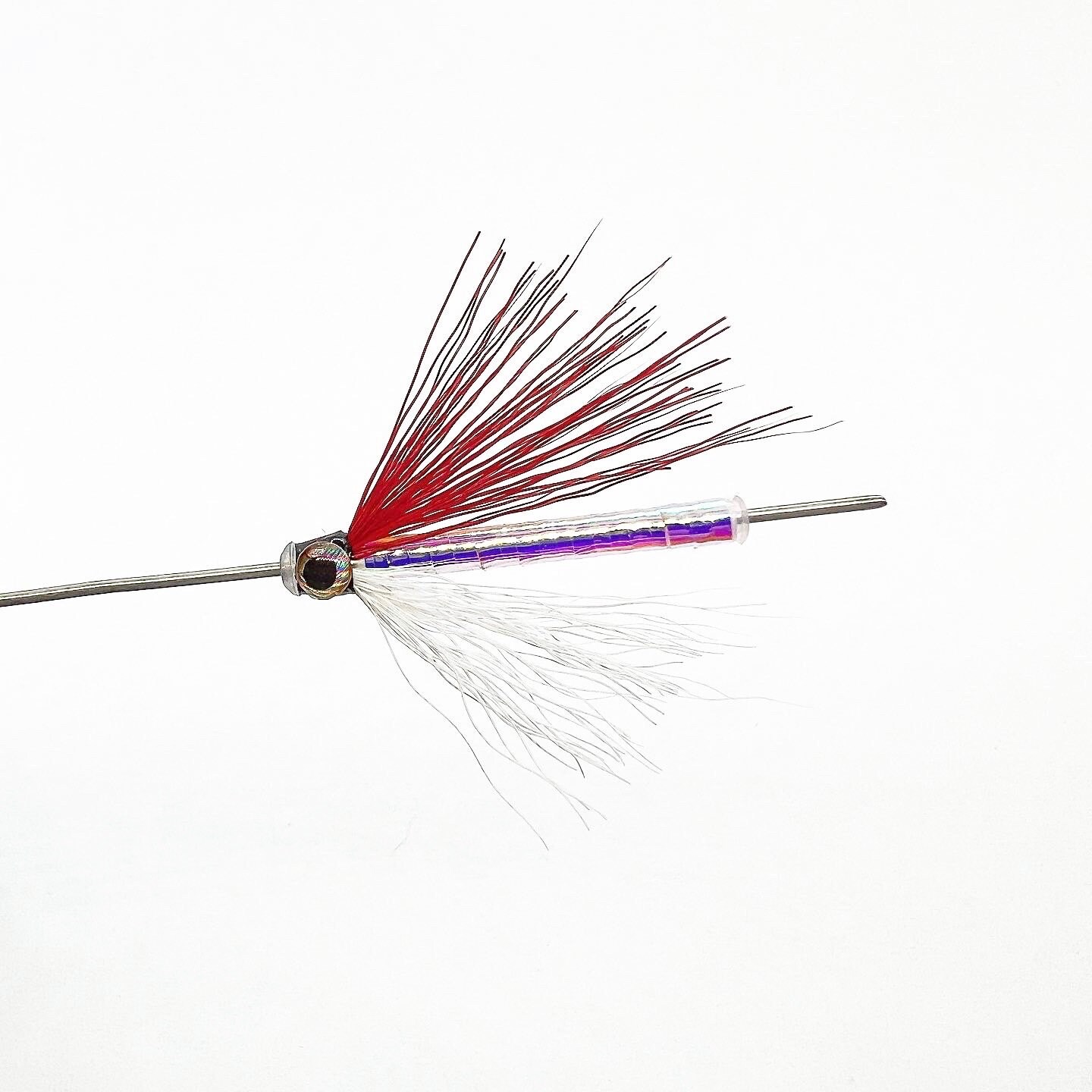 Buck Tail Tube/trolling Fly Red & White 1 1/2” Trolling Flies Tube ...