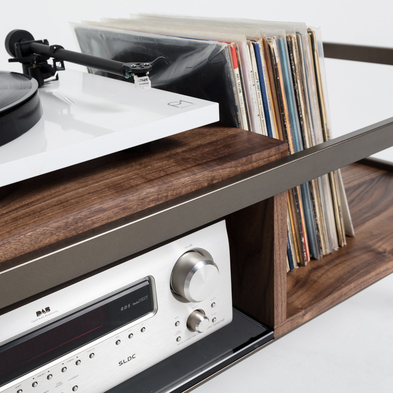 Mid Century Record Player Hifi Table Sideboard Storage Cabinet - Etsy UK