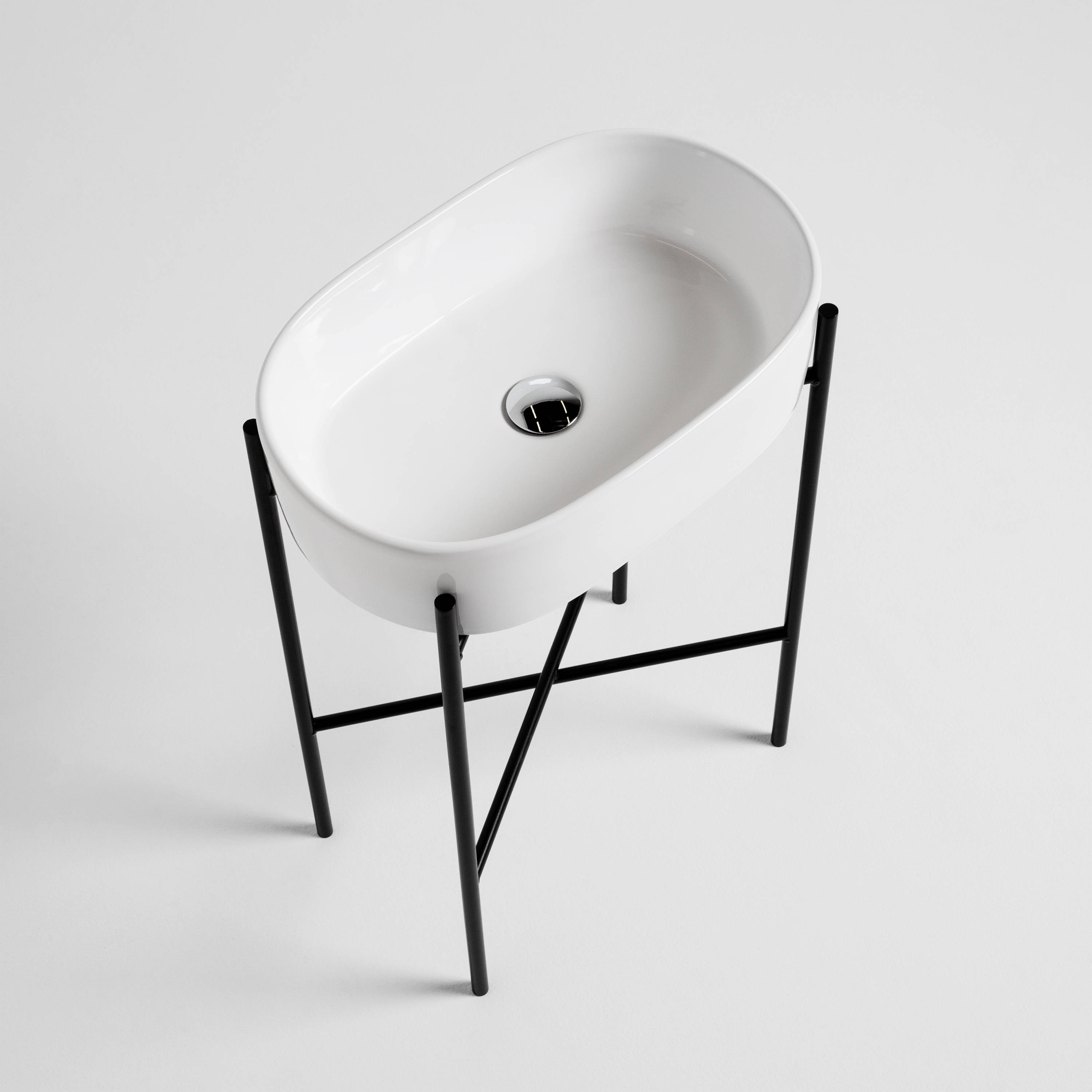 Oval Basin Stand Vanity Unit (metal Frame Sink) - Etsy UK