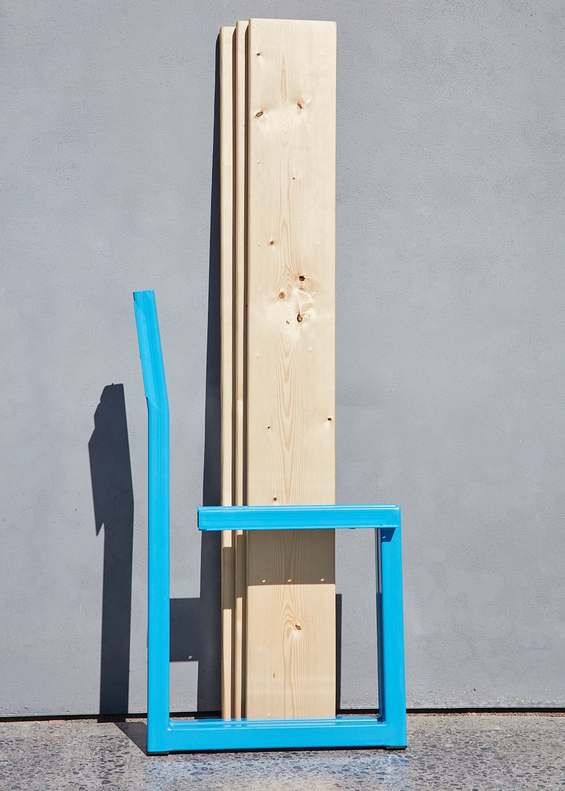 Outdoor Garden Park Bench Blue | Etsy