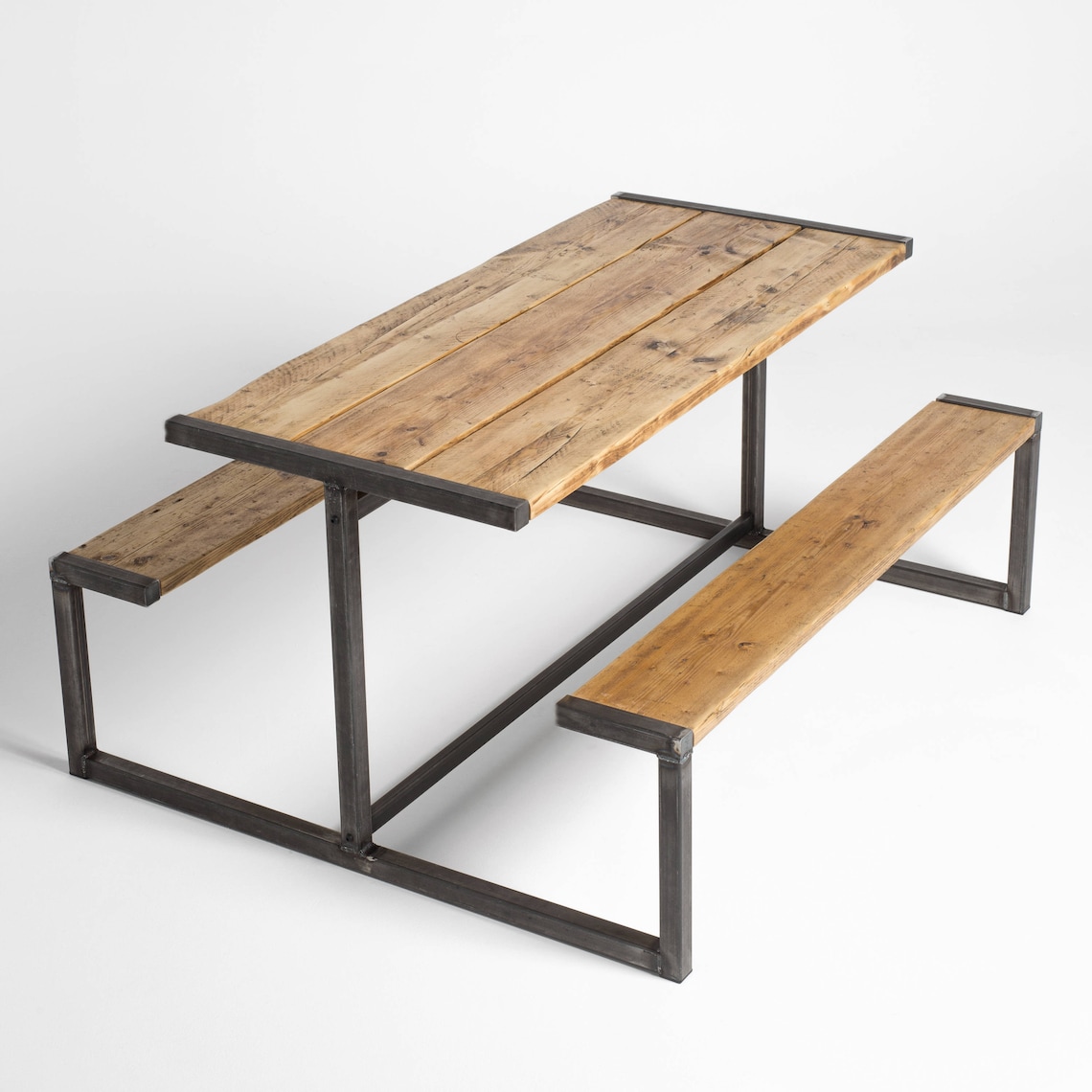Industrial Style Pub Bench Picnic Table - Etsy Hong Kong