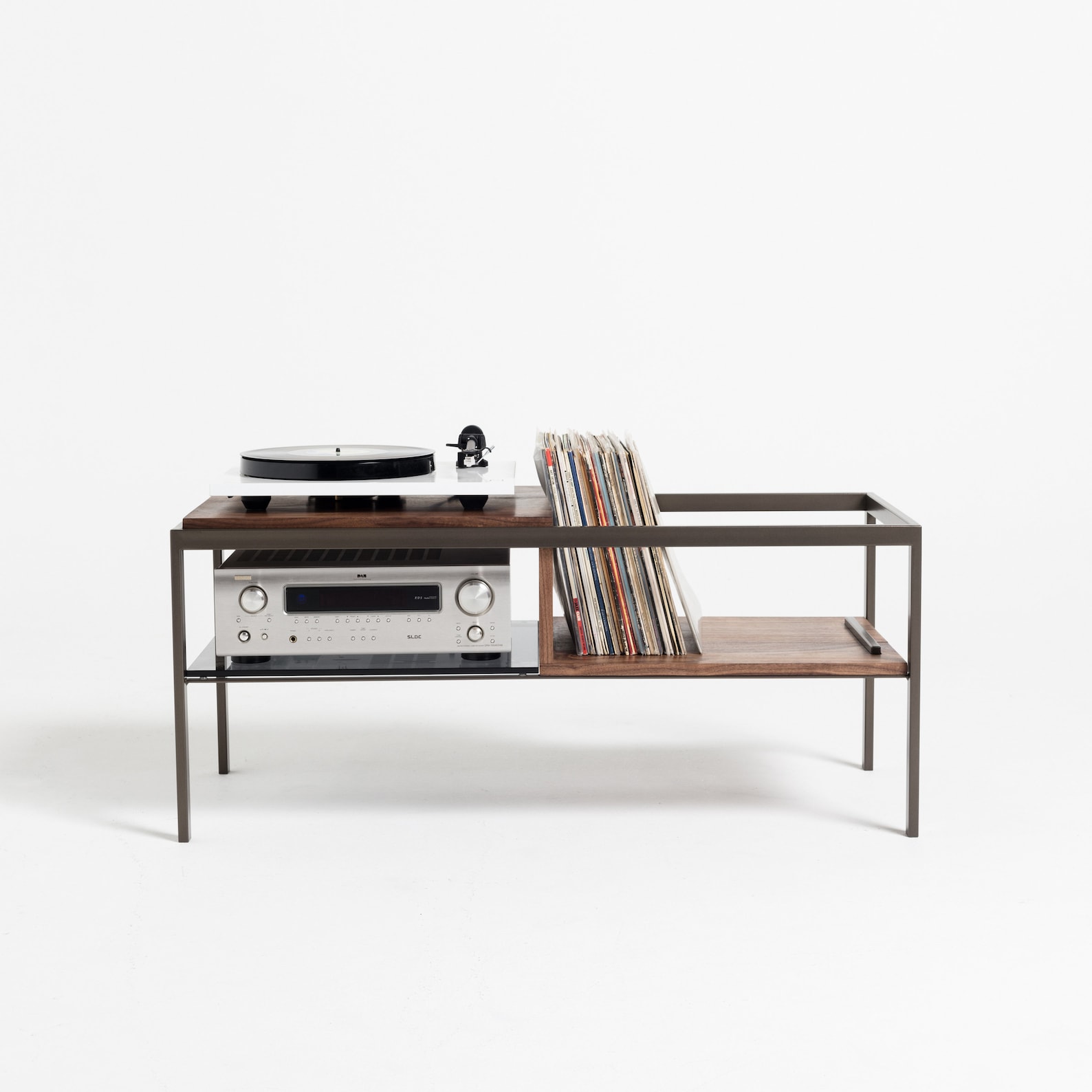 Mid Century Record Player Hifi Table Sideboard Storage Cabinet - Etsy UK