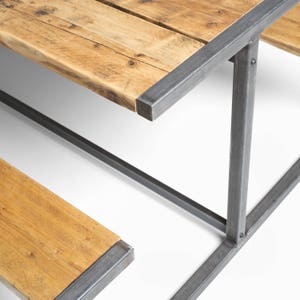 Industrial Style Pub Bench Picnic Table - Etsy