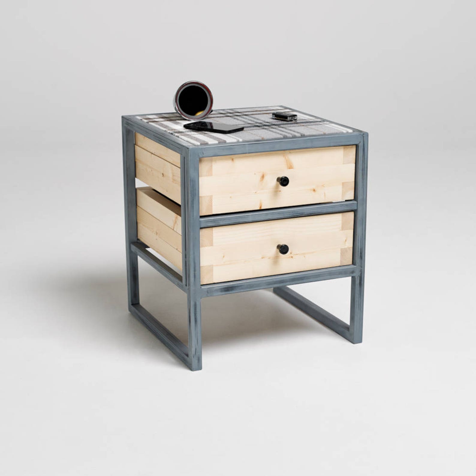 Bedside Two Drawer Cabinet - Etsy