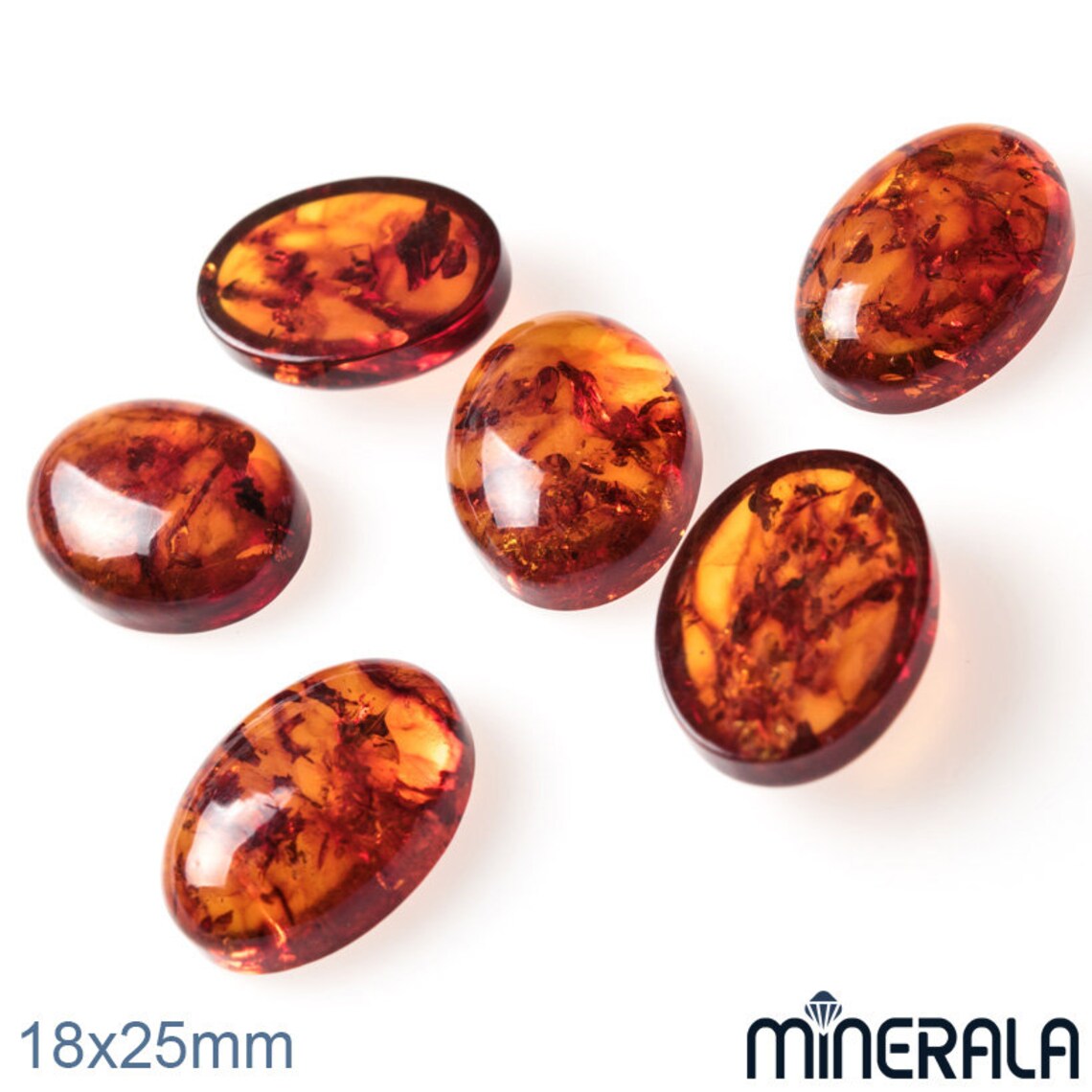 Natural Honey Pressed Amber Loose Gemstone For Settings Oval | Etsy