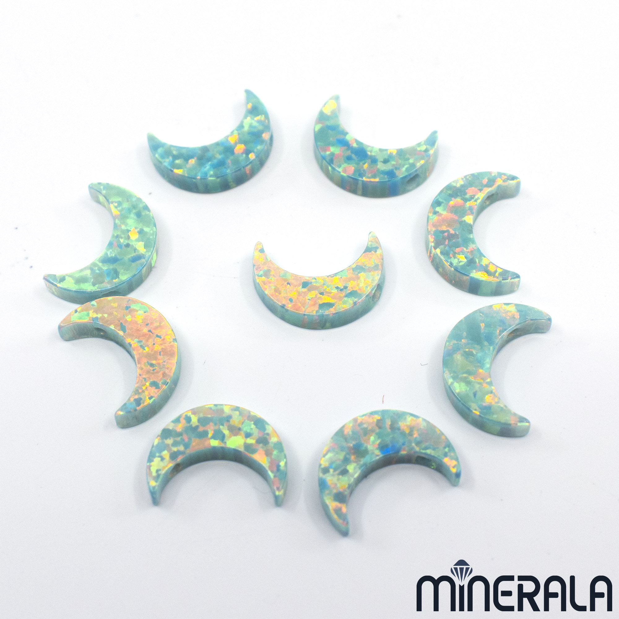 Light Turquoise Crescent Half Moon Demilune Crescent Wrench - Etsy