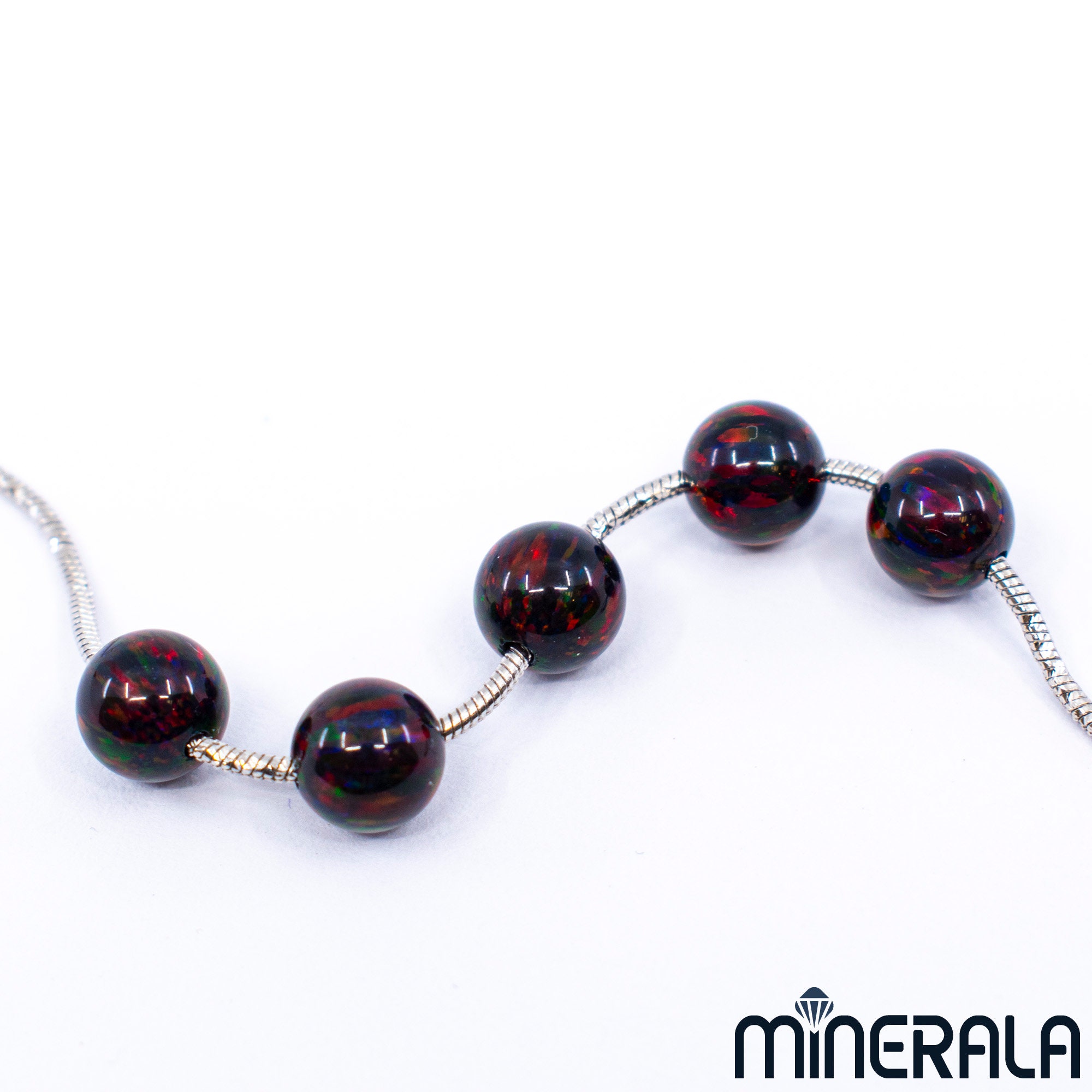 Black Synthetic Lab Created Sparking Opal Full Drill Round - Etsy