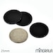 Natural Black Onyx Round Coin Discs Flat Top Loose Gemstone for Inlay ...
