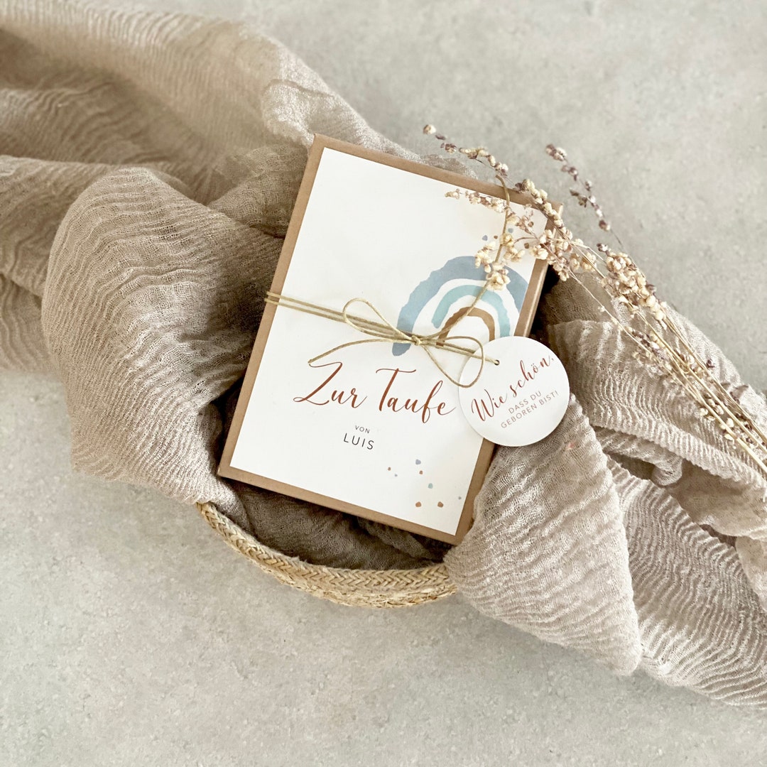 Gift Box JUNO Money Gift Baptism Personalized - Etsy