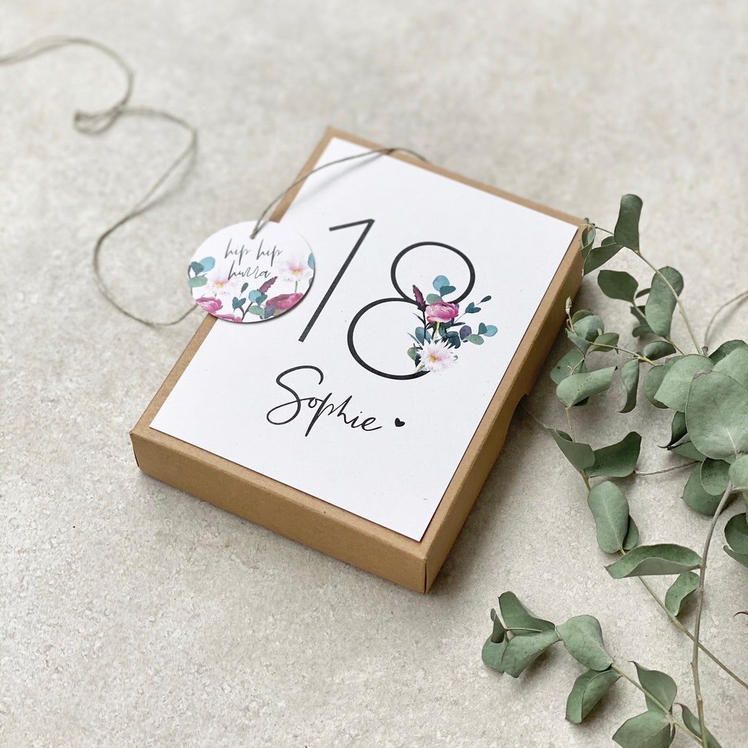 Gift Box EMMA Money Gift Birthday Personalized - Etsy